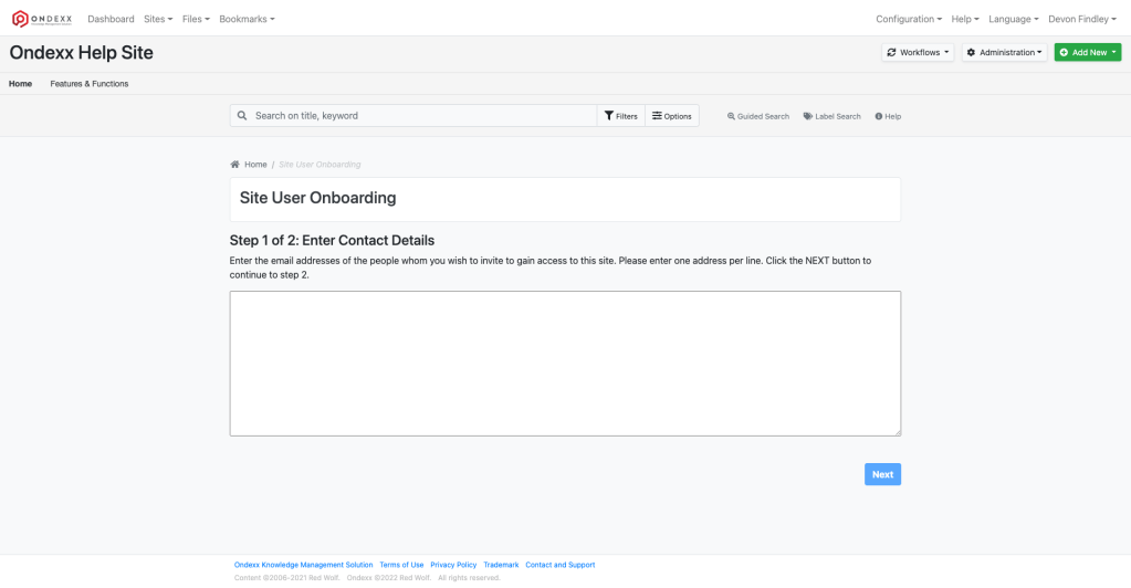 How to onboard new users - Ondexx Help Center