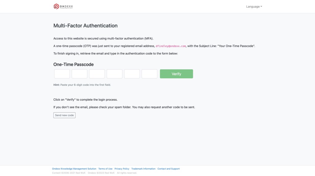 Multi-Factor Authentication (MFA) Settings - Ondexx Help Center